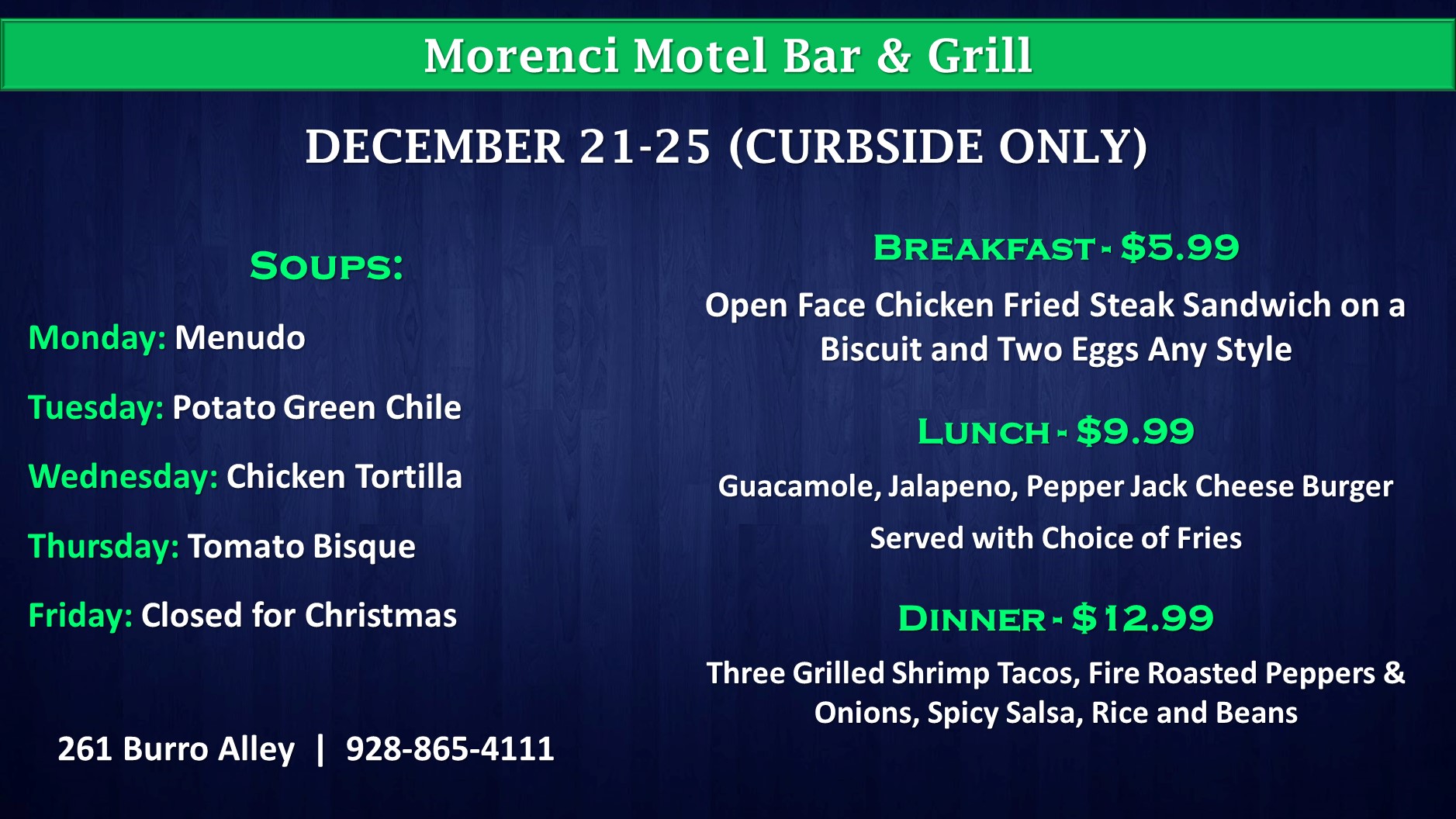 Dining | Morenci Town