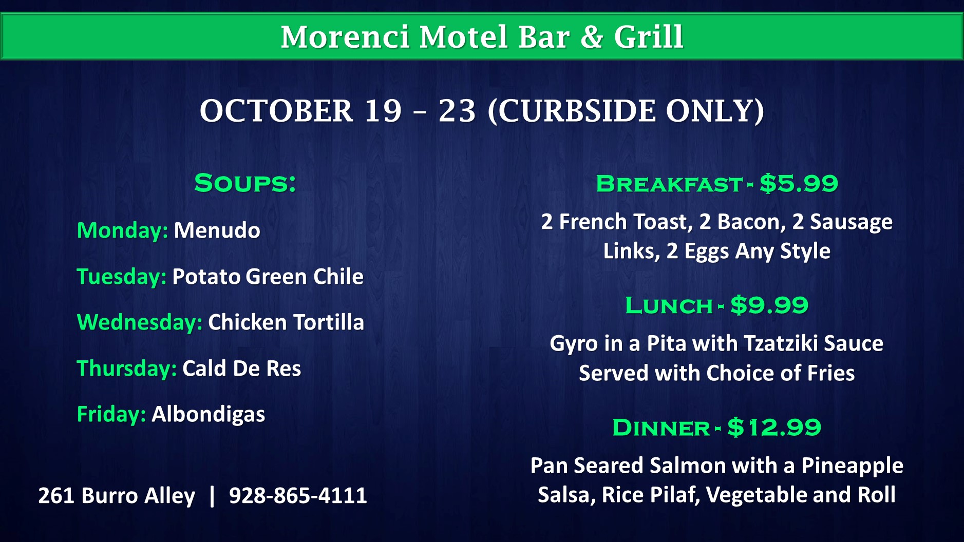 Dining | Morenci Town